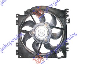 VENTILATOR KOMPLET (+A/C) BENZIN-DIZEL RENAULT CLIO (2006-2009) (OEM: 21481-AY610, 21481AY610, 7701059786)