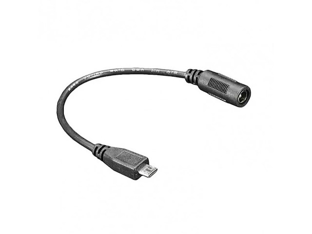 Kabl DC napojni 2.1x5.5mm F-USB B micro M 0.2m