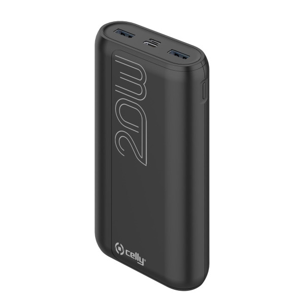 CELLY Power bank EVO od 20000mAh (eksterna baterija) u CRNOJ boji