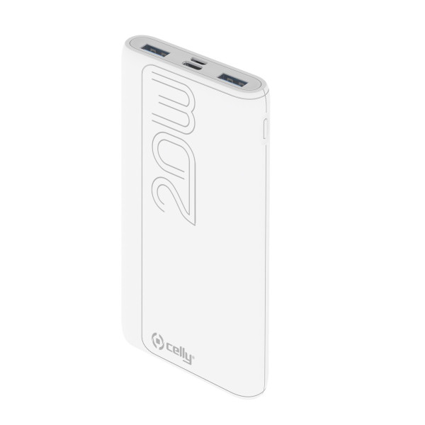 CELLY Power bank EVO od 10000mAh (eksterna baterija) u BELOJ boji