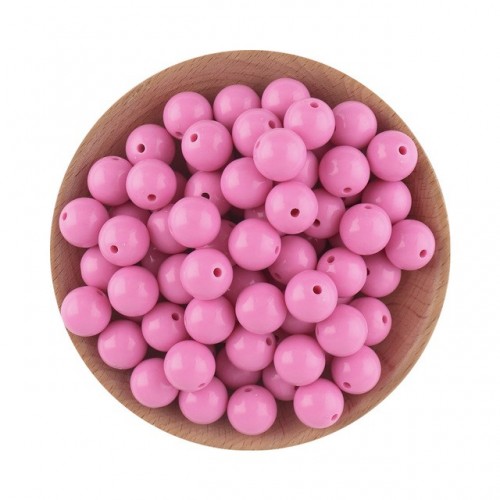 Akrilna perla 8 mm Bubblegum Pink
