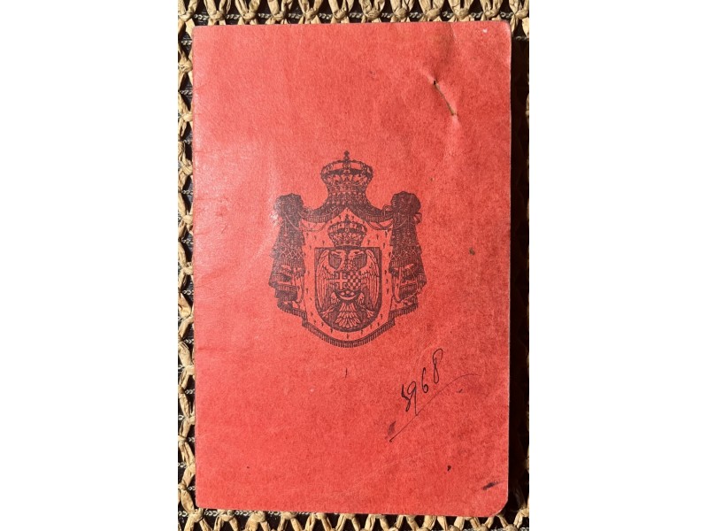 Pasos Kraljevina Jugoslavija izdat u Imotski 1931.g.