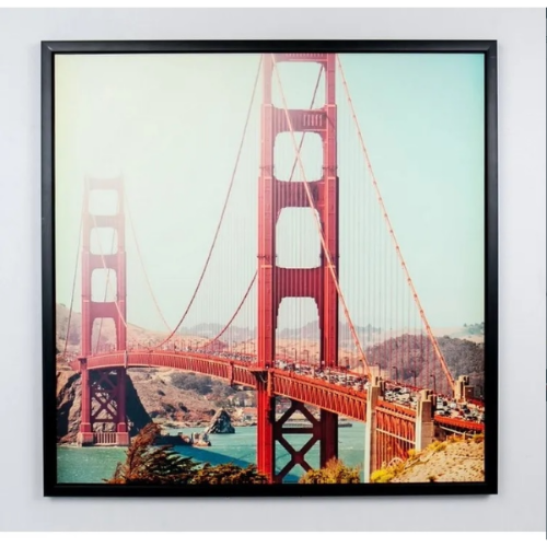 Slika na platnu sa ramom crveni most 80x80cm