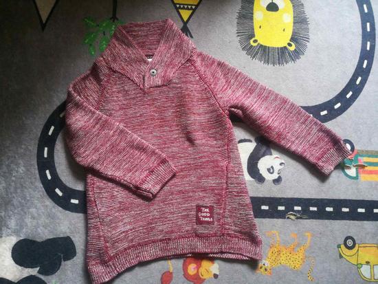 Džemper boje cigle 116