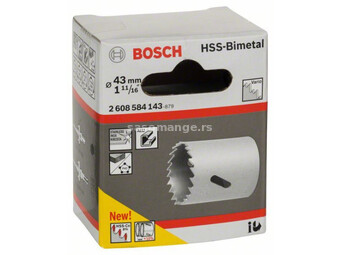 Bosch testera za otvore HSS-bimetal za standardne adaptere 43 mm, 1 11/16" ( 2608584143 )