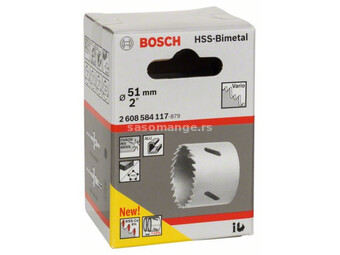 Bosch testera za otvore HSS-bimetal za standardne adaptere 51 mm, 2" ( 2608584117 )