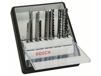 Bosch 10-delni Robust Line set listova ubodne testere Wood Expert T-prihvat Bosch 2607010540, T 1...