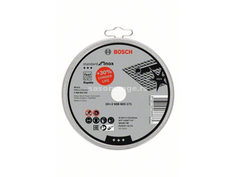 Bosch rezna ploča ravna standard for Inox - rapido WA 60 T BF, 125 mm, 22,23 mm, 1,0 mm ( 2608603...