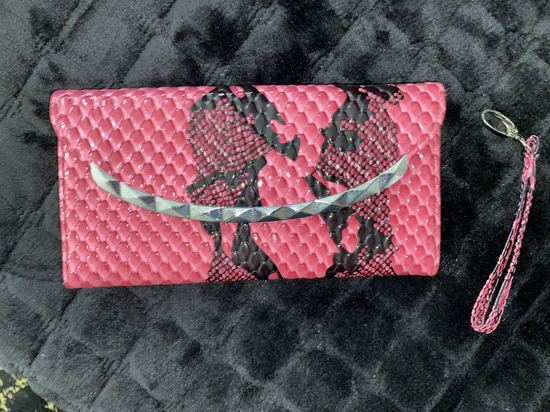 Novčanik torbica pink kroko