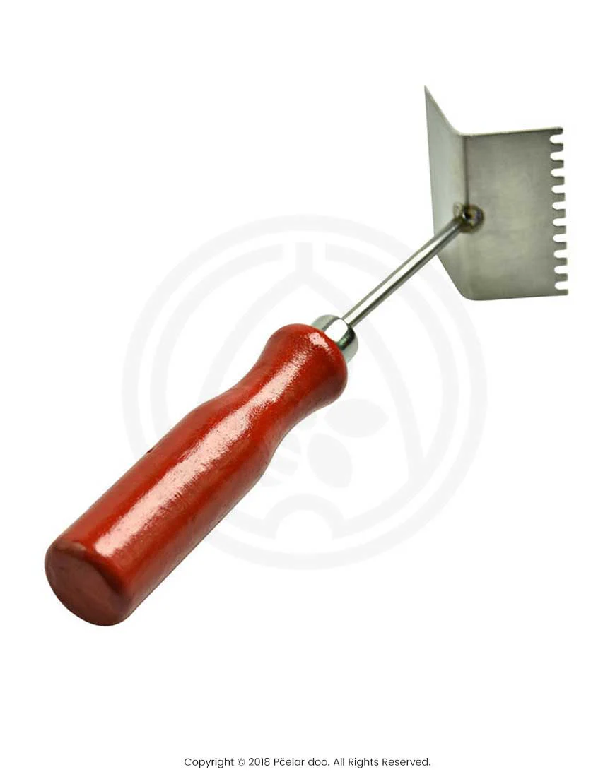 72551 - Nož za čišćenje matične rešetke, crveni drveni rukohvat