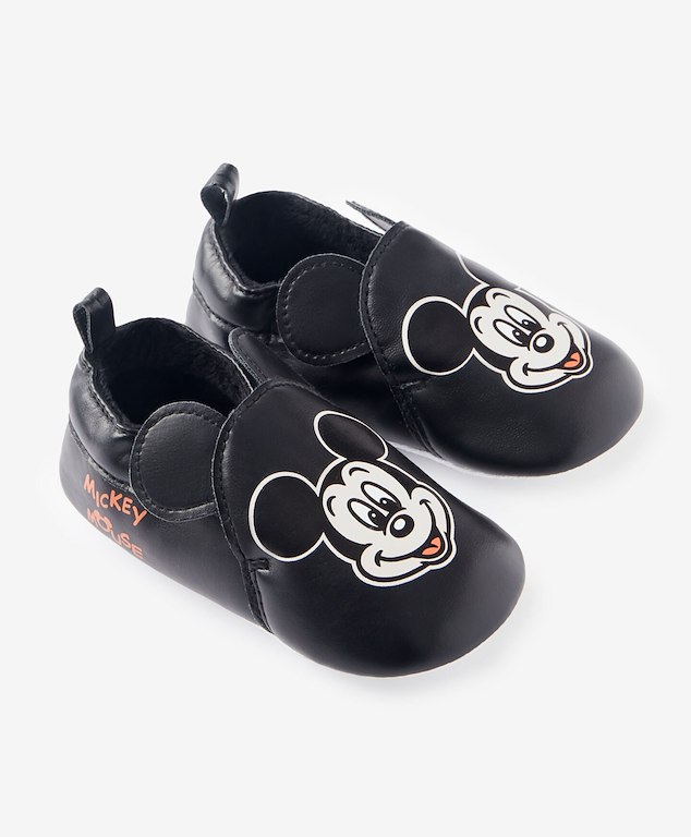 Crne papuče za bebe dečake