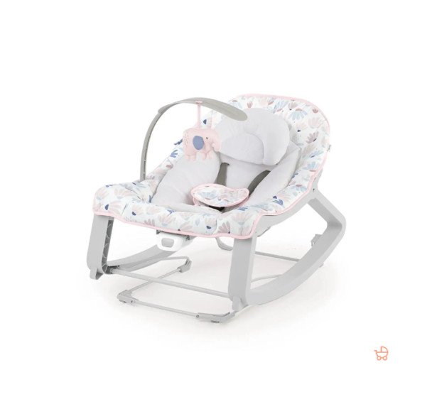 Ležaljka-njihalica za bebe Ingenuity,Keep Cozy-Grow With Me Rocking Seat-Pink SKU12909