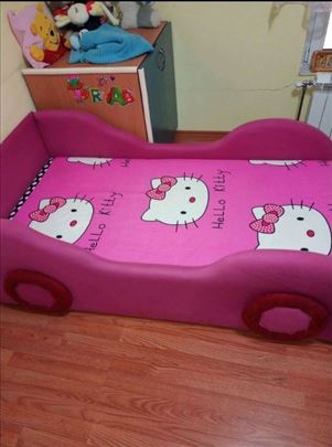 Za princezu krevet samac Ferarry Hello Kitty pink