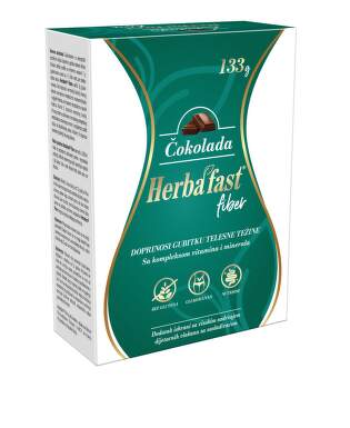 Herbafast Fiber - čokolada, 10 kesica