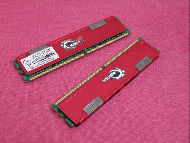 G.Skill DDR2 2x1GB PC2-6400 memorije sa hladjakom+GARAN