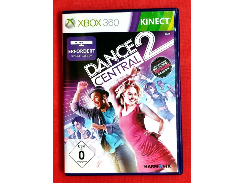 Kinect - DANCE 2 Central / XBox 360 Originalna Igra