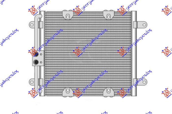 HLADNJAK KLIME 4.2-5.2 FSI (344x291x16) AUDI A8 (2013-2017) (OEM: 420260401A, 420260401B)