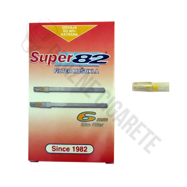 SUPER 82 Filter Mustikla 6mm za Cigarete