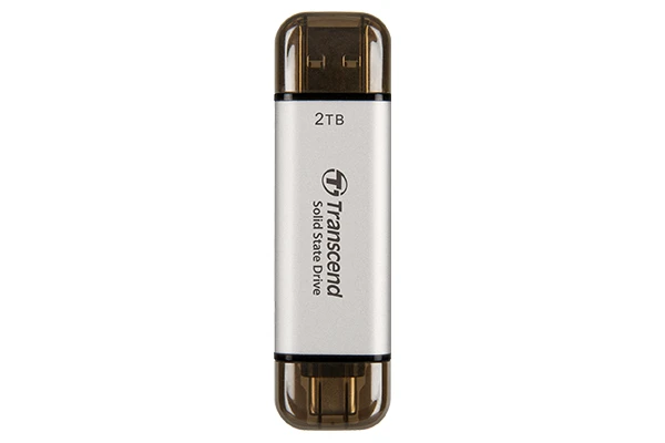 Transcend 2TB ESD310 (TS2TESD310S) USB 3.1 Gen 2/USB TypeC eksterni SSD sivi