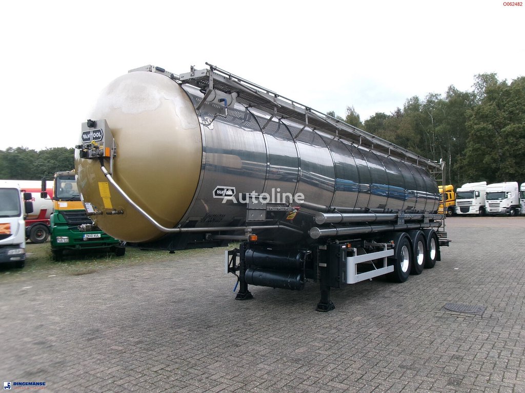Van Hool Chemical tank inox 33 m3 / 3 comp / ADR 30-03-2024 cisterna za prevoz hemikalija