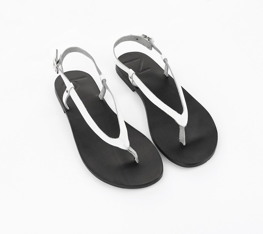 Kožne sandale VIDA u beloj boji