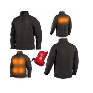 Milwaukee Crna jakna sa grejanjem, M12HJBL5-0, veličina XXL, 4933478971