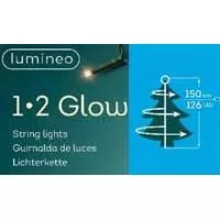 Lumineo Novogodišnje stepenaste LED lampice 1-2-glow basic 126 LED