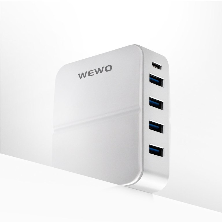 WEWO W-005 Punjač PD+4XUSB 40W (beli)