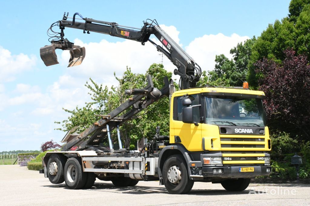 Scania R114-340 6x2 !!KRAAN/CONTAINER/KABEL!!MANUELL!! kamion sa kukom za podizanje tereta