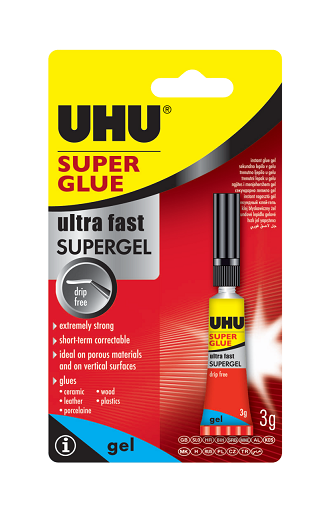 Bison UHU Super Glue Gel – Super lepak gel, 2gr