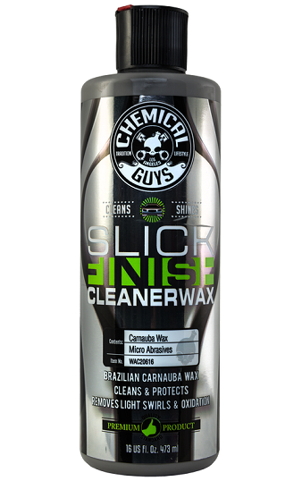 Chemical Guys Slick Finish Cleaner Wax Light Paint Cleanser & Brilliant Shine Carnauba Wax – Pasta sa voskom za holograme, oksidaciju i konačnu zaštitu, 473ml (WAC20616)
