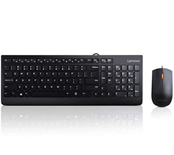 Lenovo - Tastatura+miš LENOVO 300 žični set/US/103P/crna