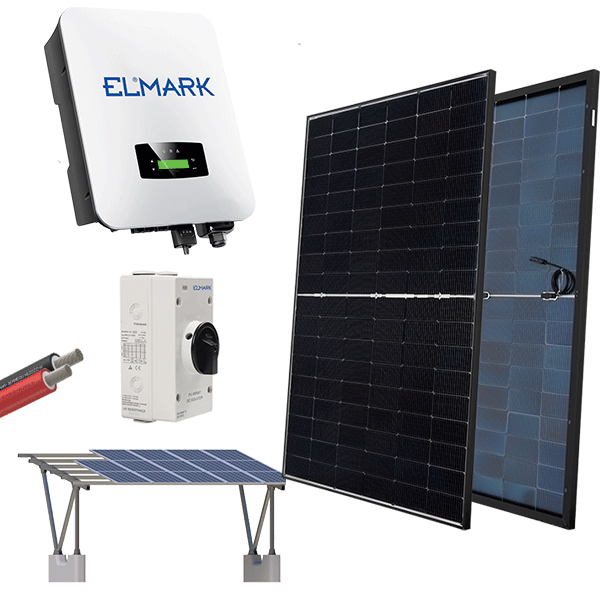 ON GRID SOLAR SYSTEM SET 3P/10KW+CARPORT STRUCTURE