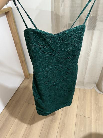 Zelena cipkasta haljina