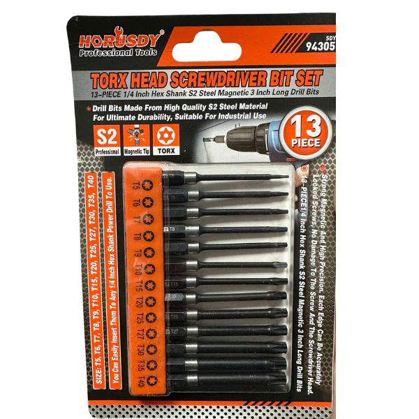 Bit TORX set 13kom