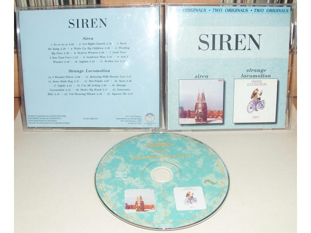 Siren  – Siren -  Strange Locomotio  CD 2Albuma na 1CD