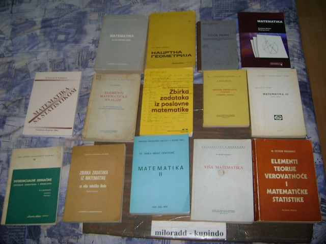 Matematika,komplet 14 knjiga