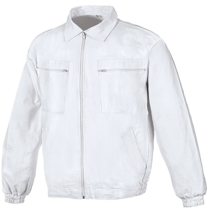 Radna bluza MOLER, 100% pamuk, bele boje 56
