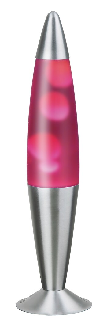 Lollipop lava lampa E14 25W belo-rose H42cm