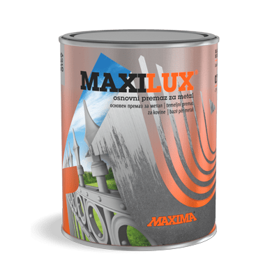 MAXILUX osnovni premaz za metal 0.75L, crvena