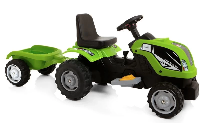 Traktor na akumulator za decu sa prikolicom zeleni (Model 298 zeleni)