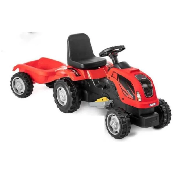 Traktor na akumulator za decu sa prikolicom zeleni (Model 298 crveni)