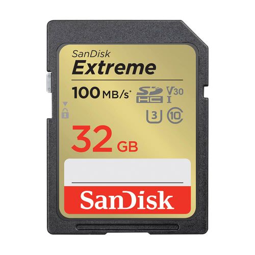 SanDisk SDHC 32GB Extreme 100MB/s V30 UHS-I U3