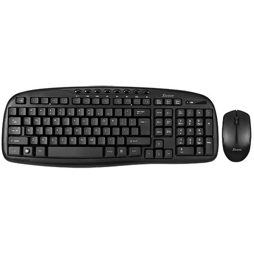 Xwave BK 02 kit Tastatura+Miš multimedijalni Wireless set/2.4GHz/USA slova/crni