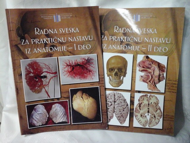 Radna sveska za praktičnu nastavu iz anatomije  I i II