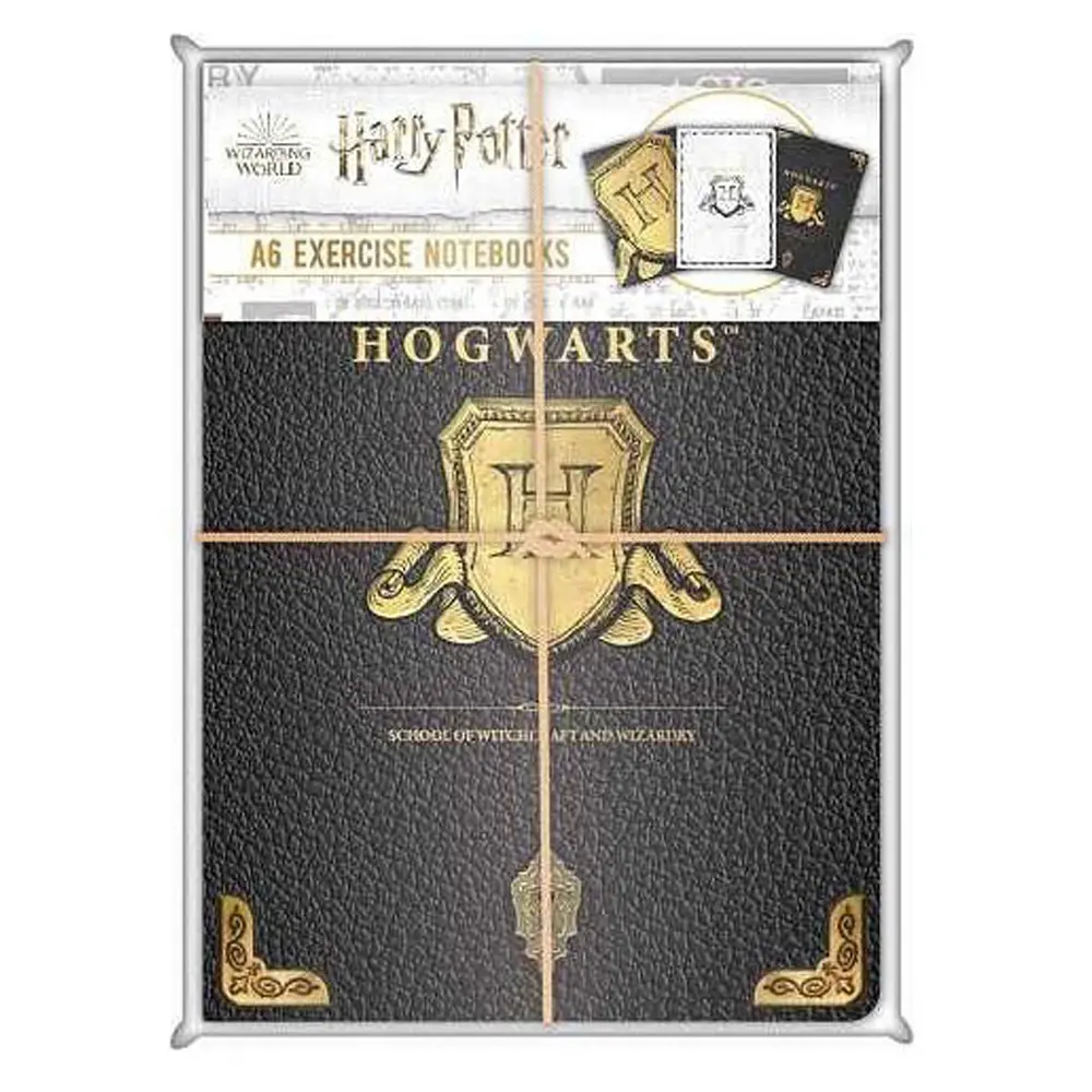 BLUE SKY Set notesa A6 Harry Potter 3Pk Hogwarts Shield 3/1