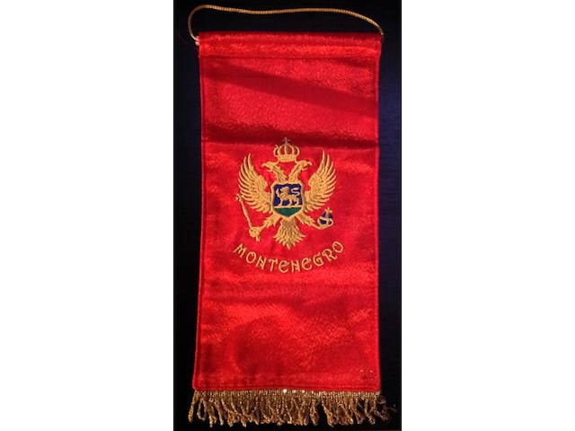 Zastavica svilena Crna Gora Montenegro