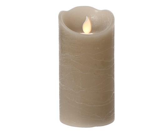 NG dekoracija - LED CANDLE 15cm 486760 - Light grey - KMG