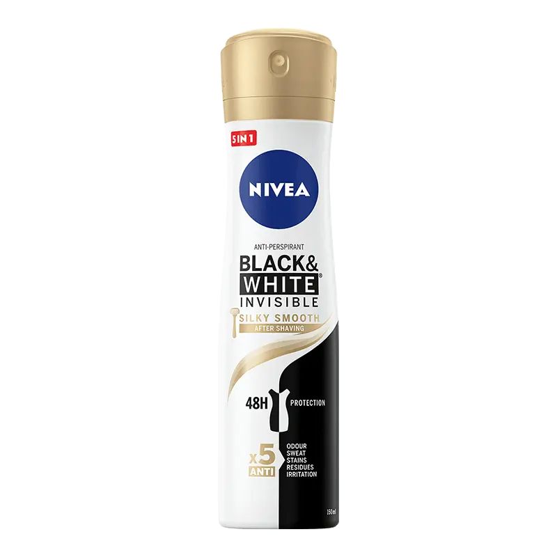 NIVEA Ženski dezodorans Black & White Invisible Silky Smooth 150 ml