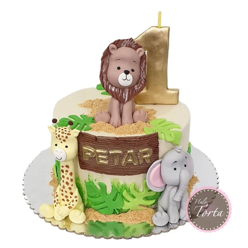 Torta beba lav i životinje